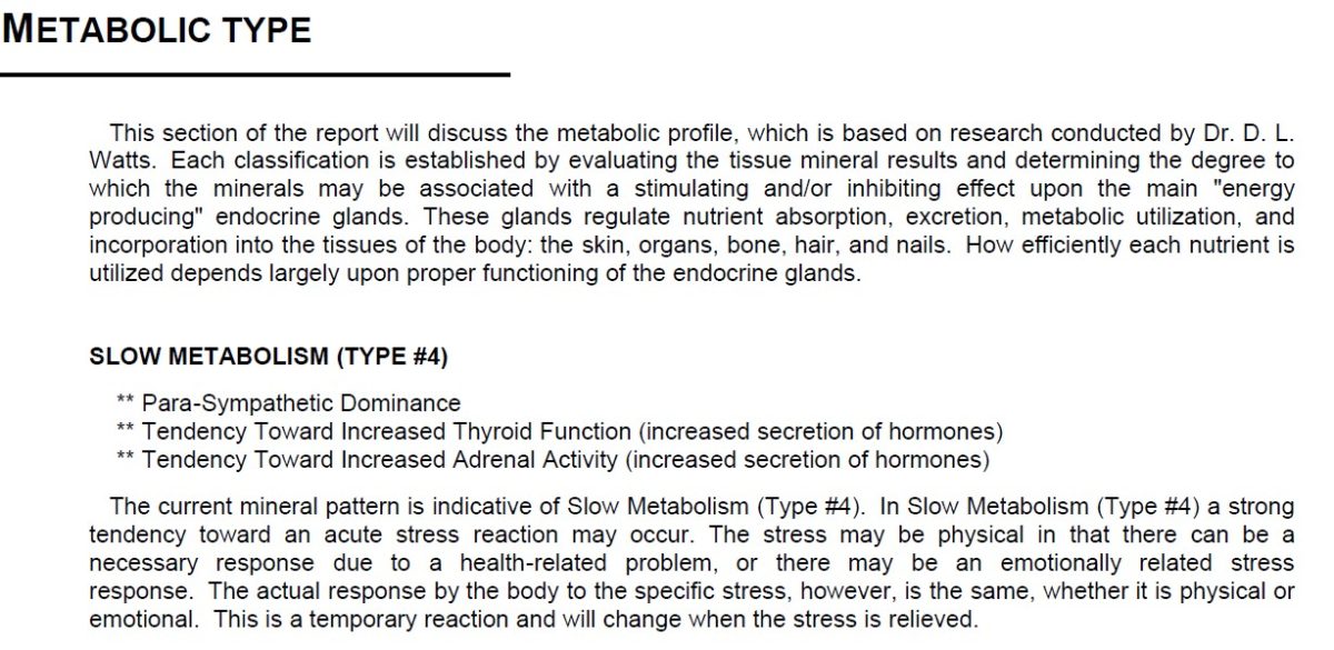 INTERPRETING YOUR BNA (HTMA) REPORT - Biocorrect Nutrition INTERPRETING YOUR BNA (HTMA) REPORT - Biocorrect Nutrition